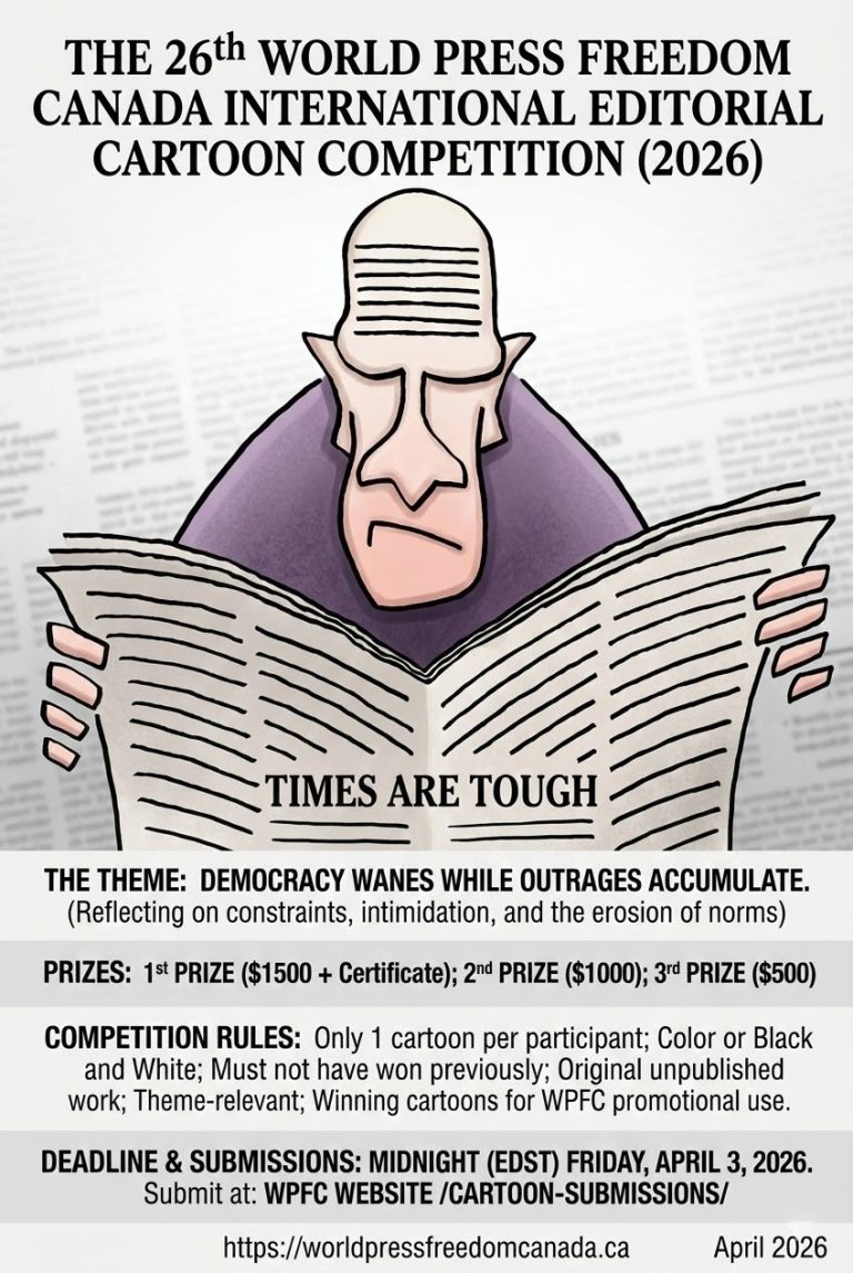 2026 International Editorial Cartoon Competition: Times Are Tough