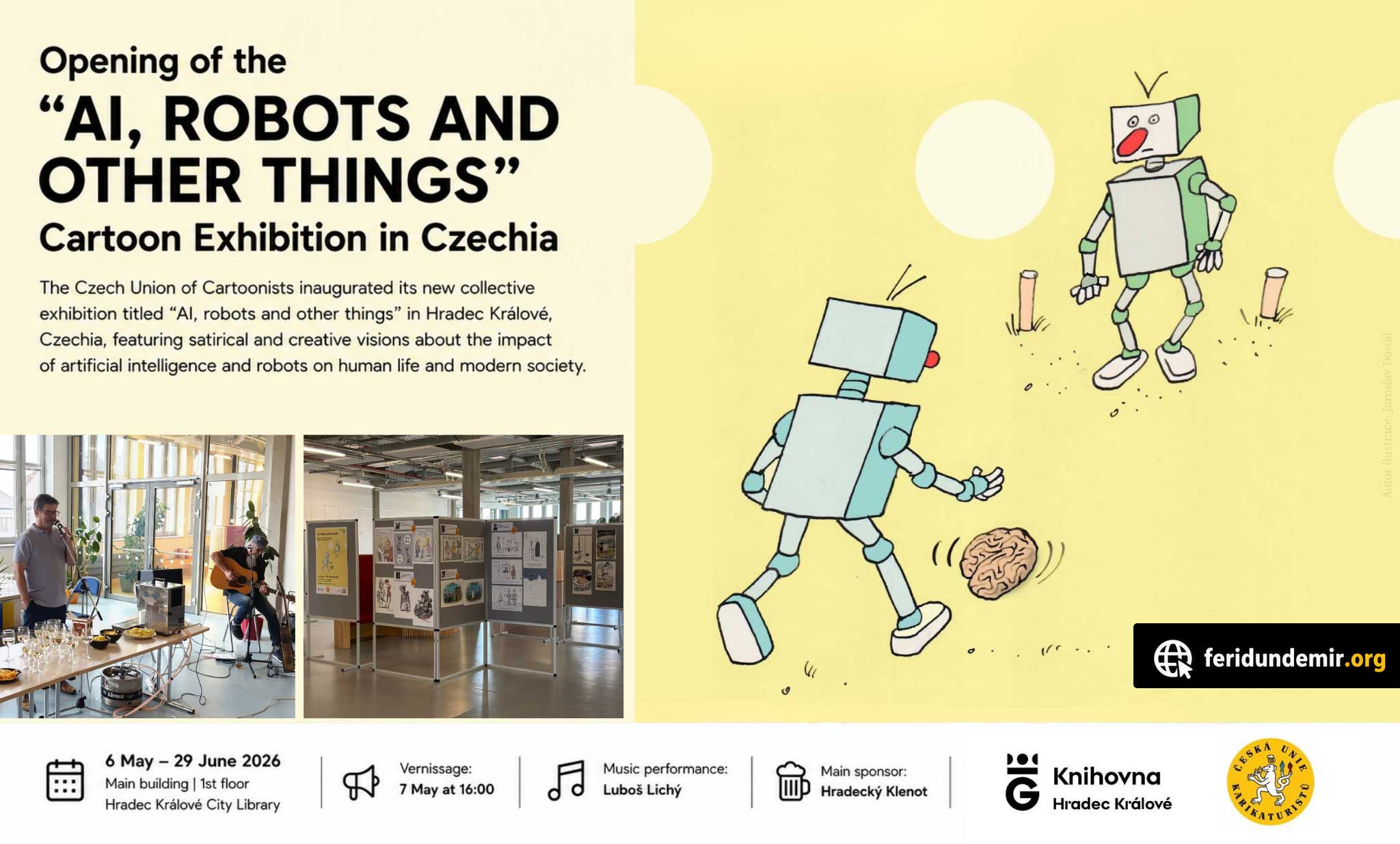 “AI, Robots and Other Things” Cartoon Exhibition in Czechia